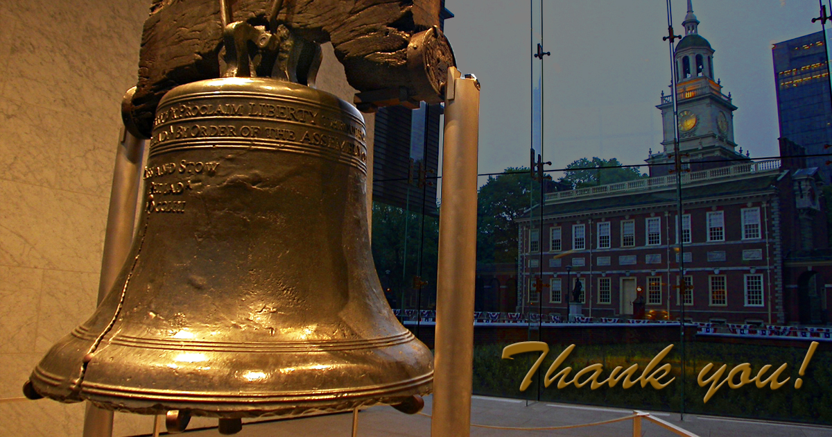 Thank you, Pennsylvania!